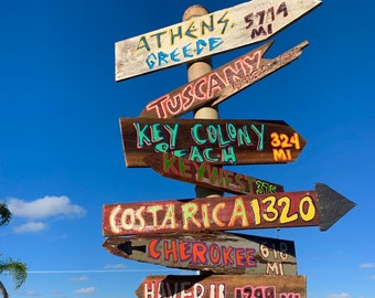 Most Popular Set of 10 Funny Directional Signs . Beach Signs | Etsy