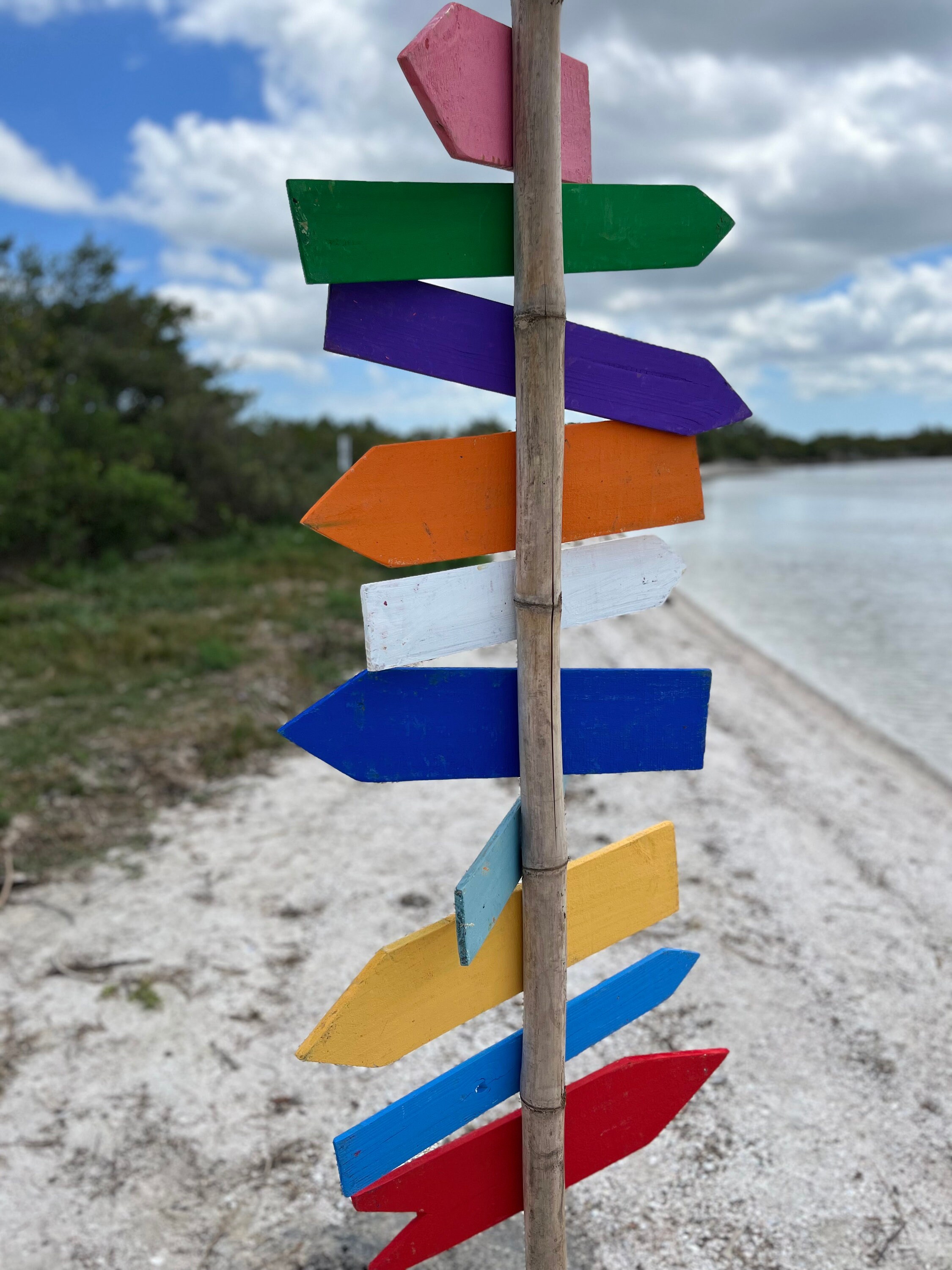 1 Single Directional Sign . Beach Signs . Tiki Signs . Custom ...