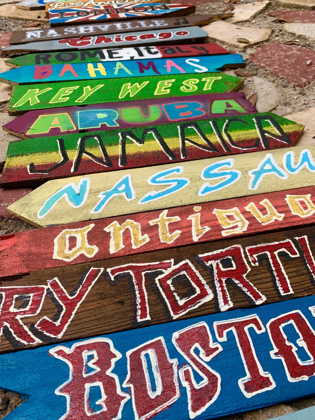 Set of 10 Directional Signs City Only NO MILES . Beach Signs . Farm ...