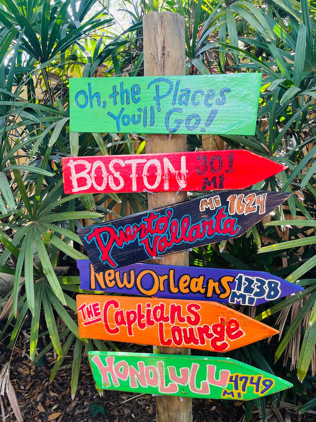 MOST POPULAR! Custom Directional Tiki Sign Decor.goes Great as an ...