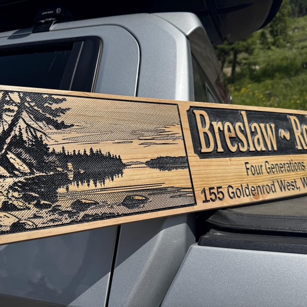 Natural Wood Sign - Etsy