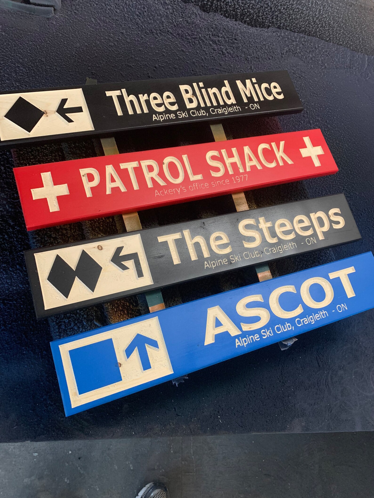 CUSTOM Wooden Trail Sign 4x18 - Etsy