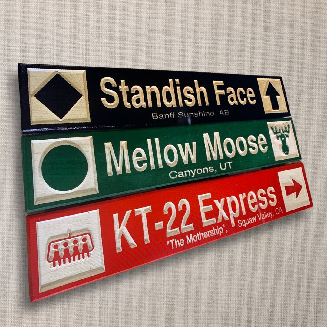 CUSTOM Wooden Trail Sign 4"x18" - Etsy