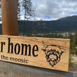 Personalised Home Welcome Sign Wood Wedding Gift Wooden Farmhouse Decor ...