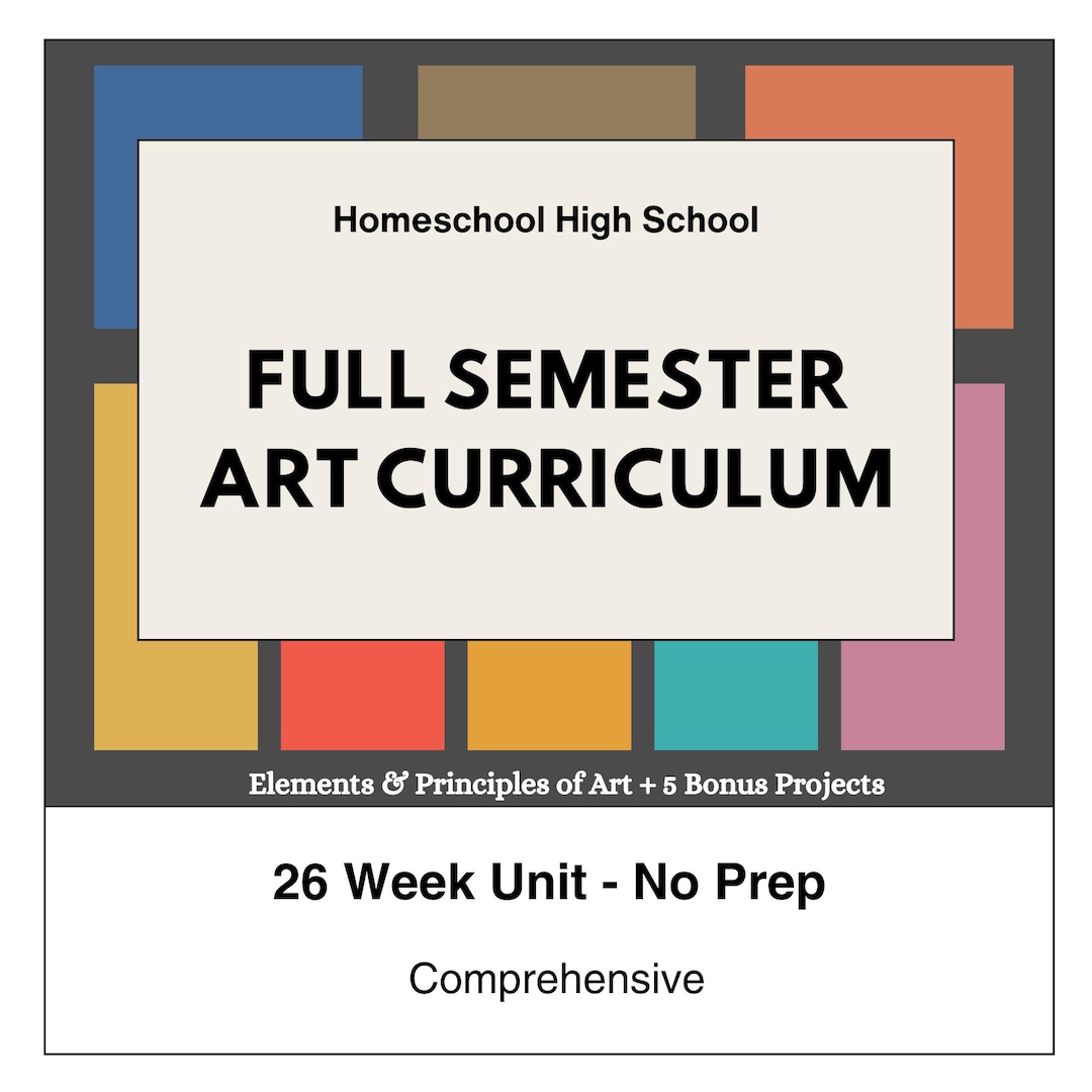Art Foundations-full Semester Bundle- Elements & Principles of Art +5 ...