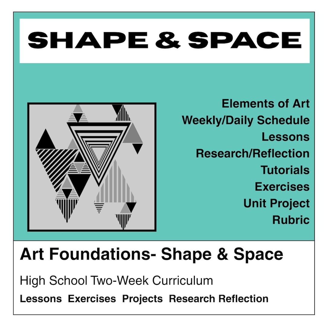 High School Shape & Space Art Unit | 2-week Homeschool Curriculum (PDF ...