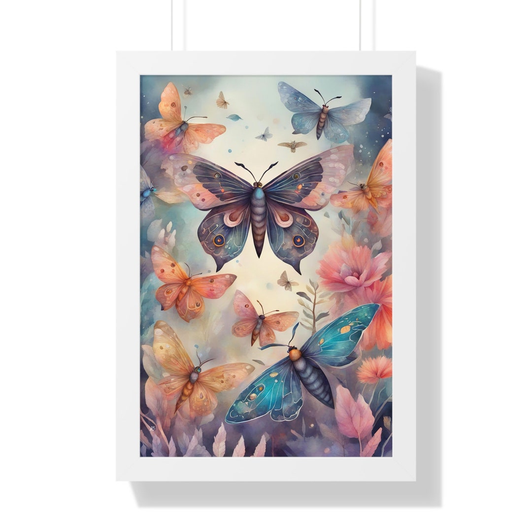 Magical Collection: Moths Digital Art, Digital Print, Printable Art ...