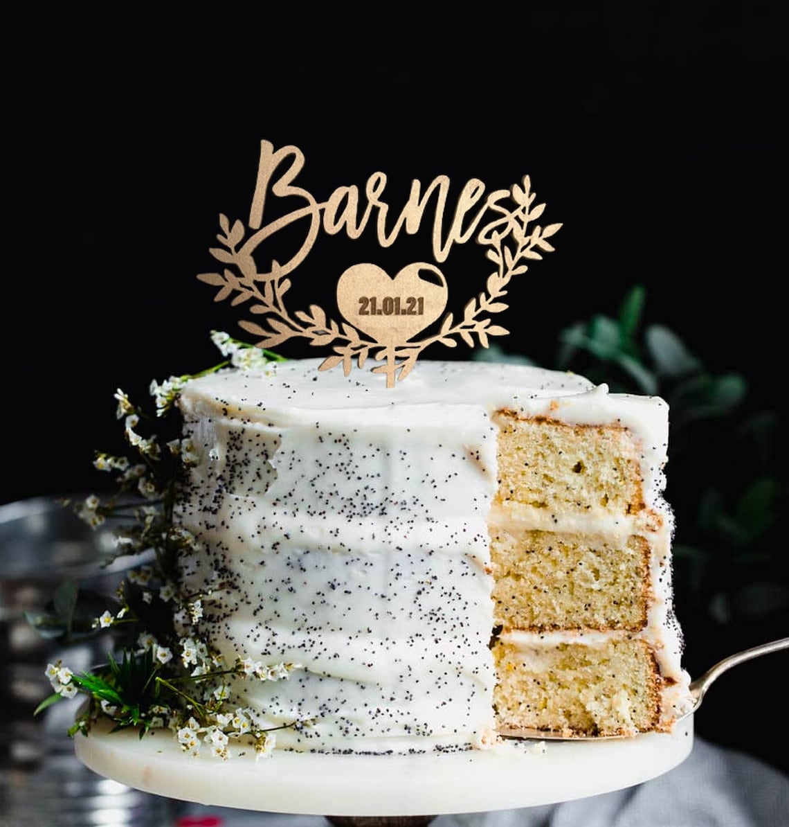 Personalized Wedding Cake Topper Custom Cake Topper Last - Etsy