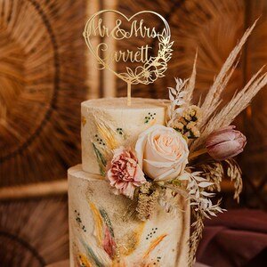 Gold Wedding Cake Topper Wood Wedding Cake Topper Gold - Etsy