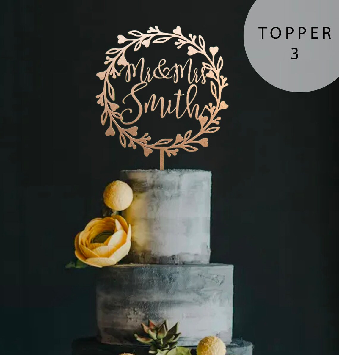 Personalized Wedding Cake Topper Custom Cake Topper - Etsy