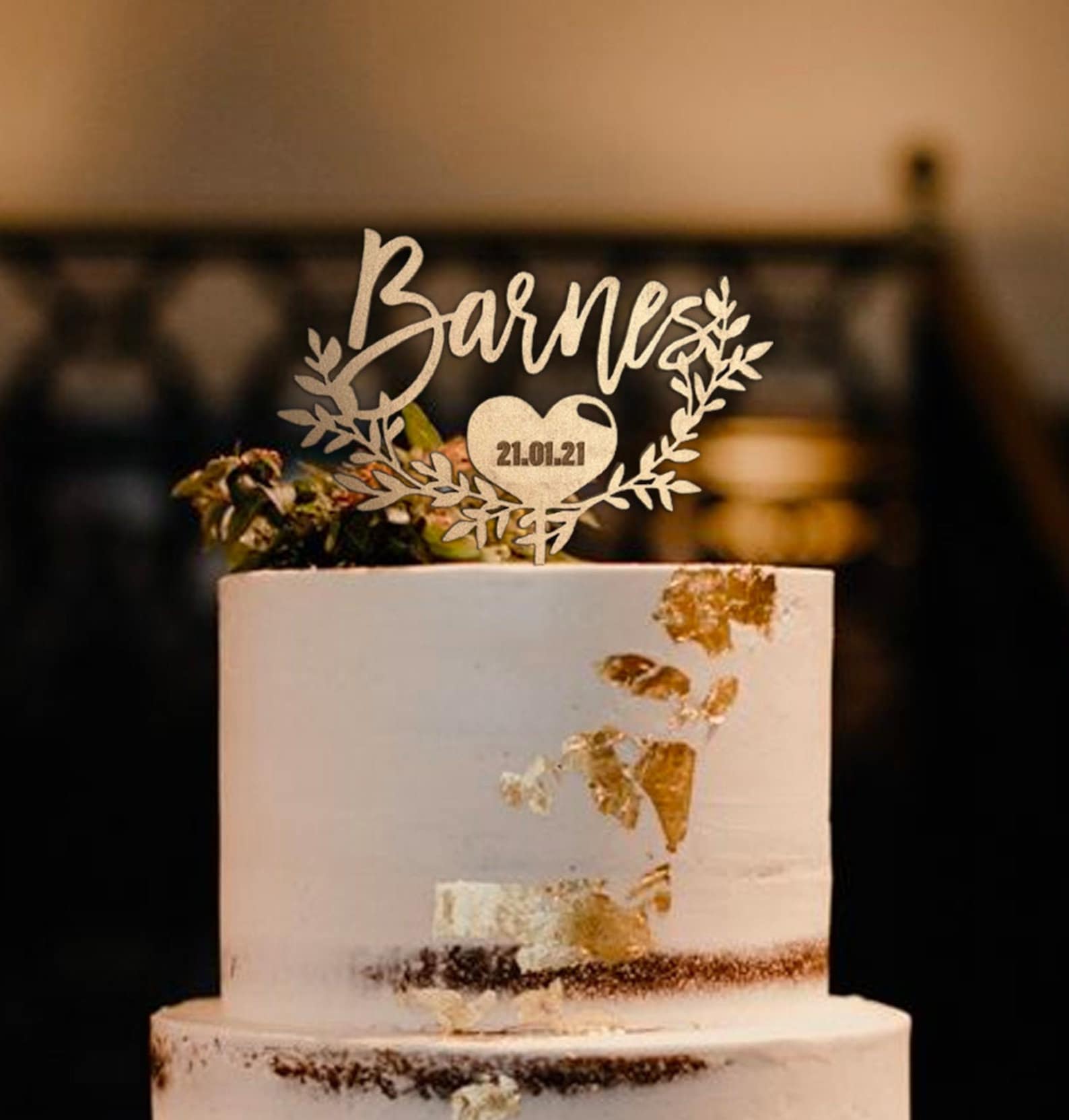 Personalized Wedding Cake Topper Custom Cake Topper Last - Etsy