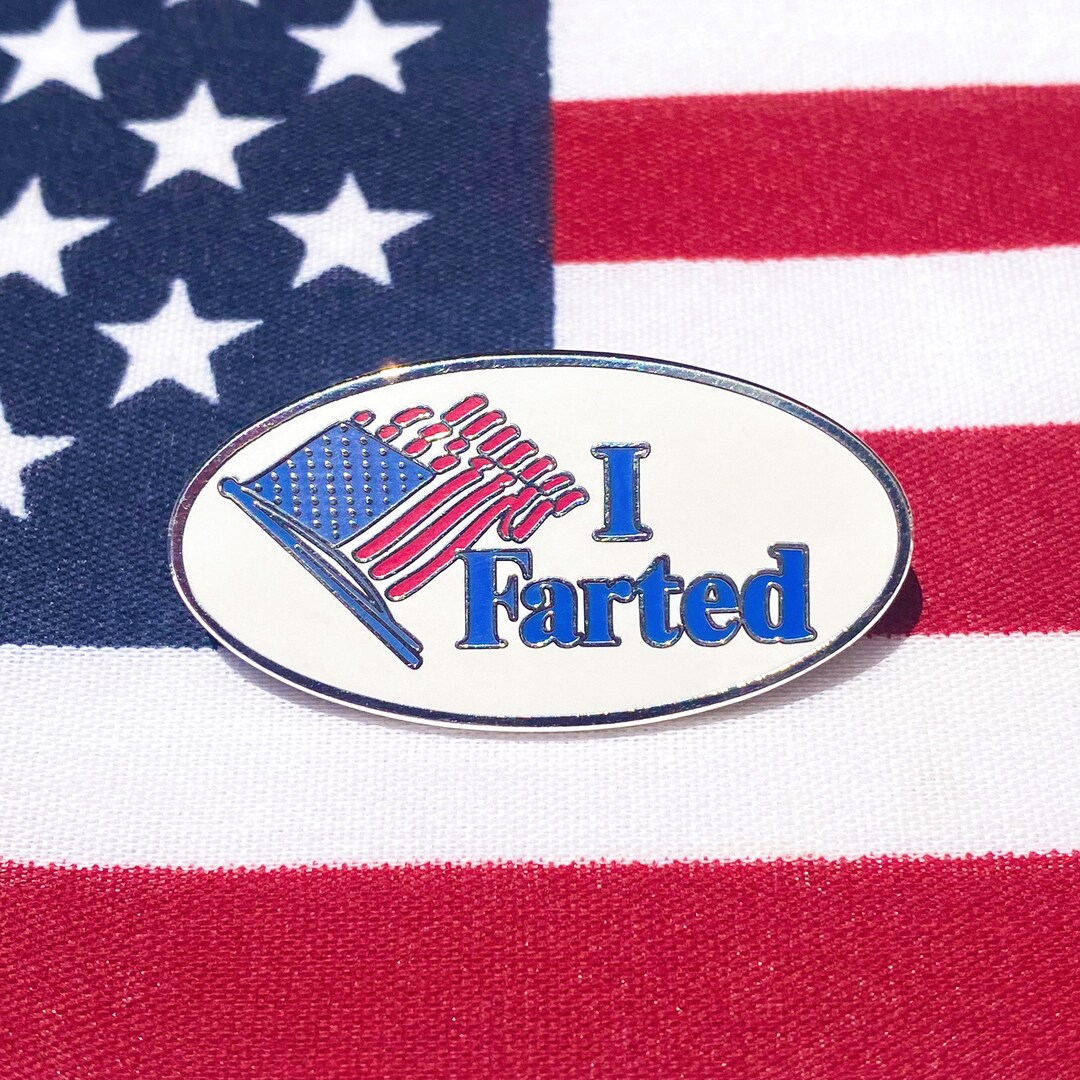 I Farted Pin | I Voted Pin | Hard Enamel Pin | Funny Pin | Funny Enamel ...