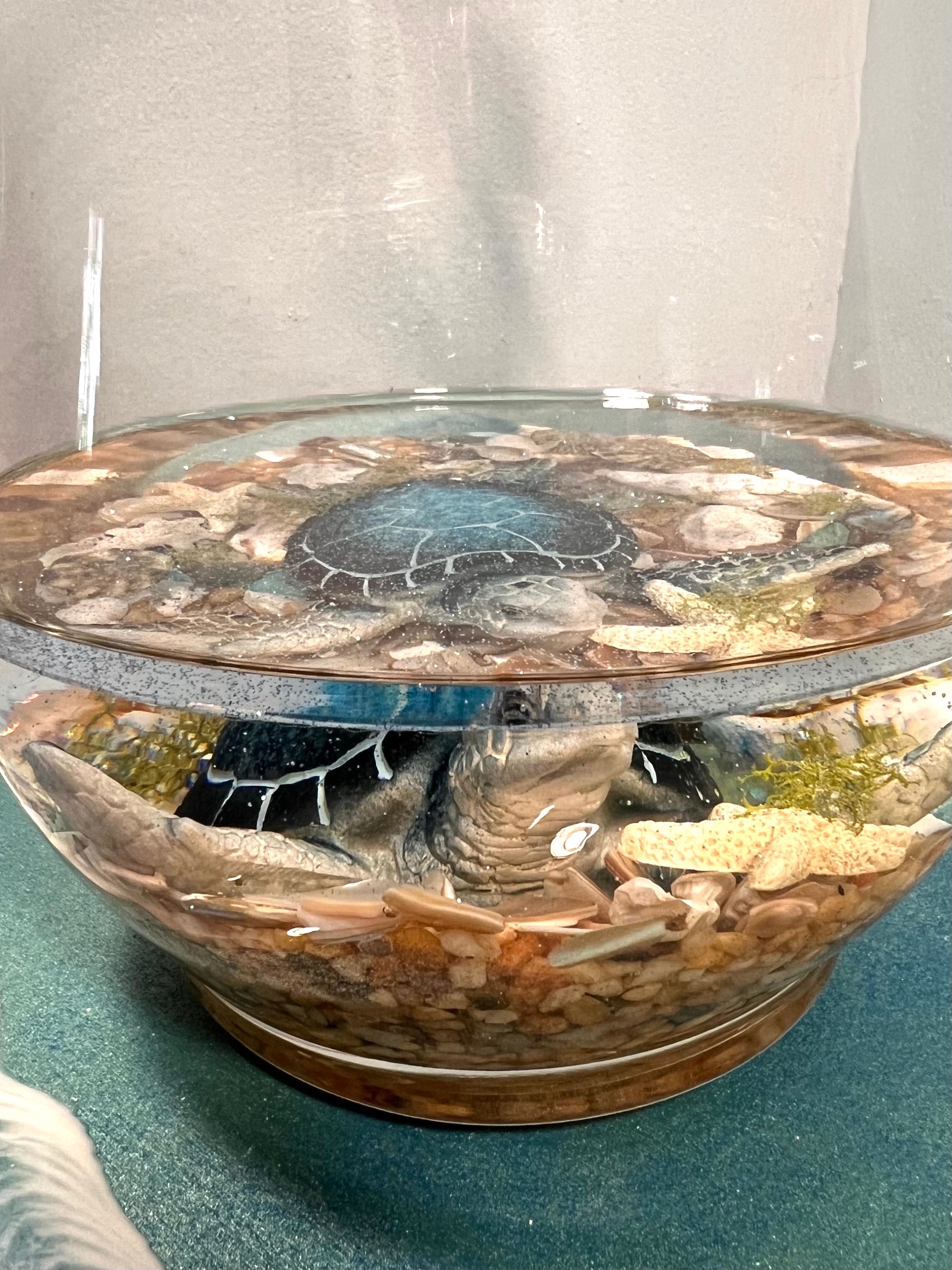 Ocean Themed Glass Vase Etsy