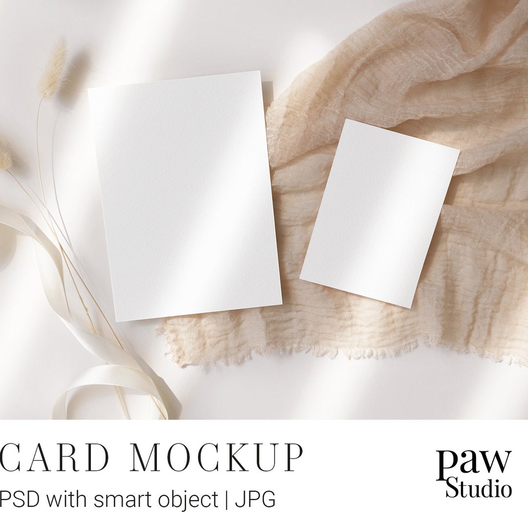 Card Mockup, Invitation Card Mockup, Mockup Template, Product Mockup ...