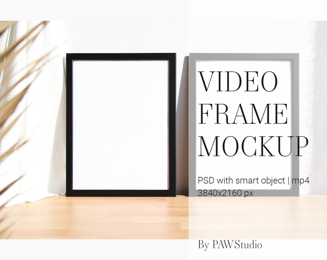 Video Mockup MP4 Mockup Video Template Video Frame Mockup - Etsy