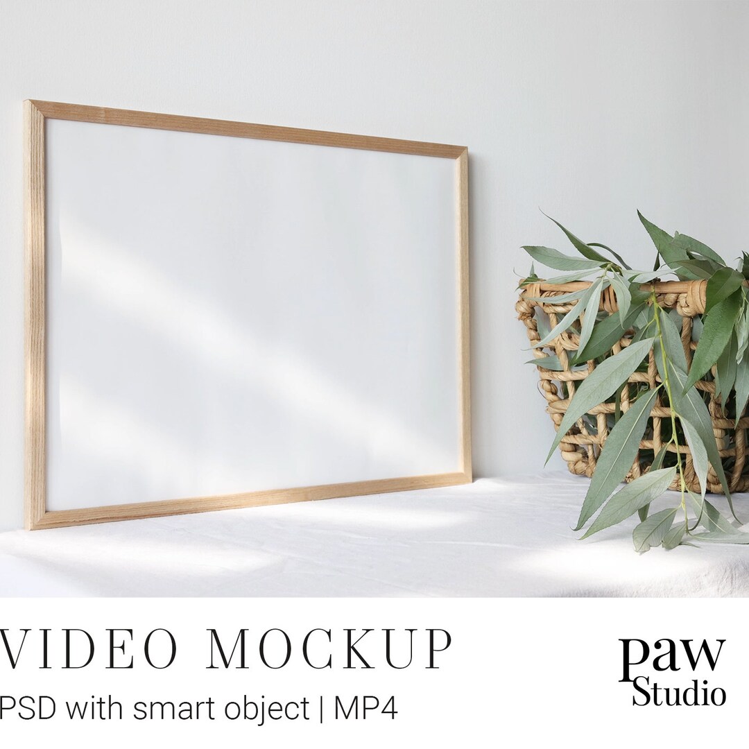 Photo Frame Video Mockup, Presentation Mockup, Mockup Frame, Mockup ...