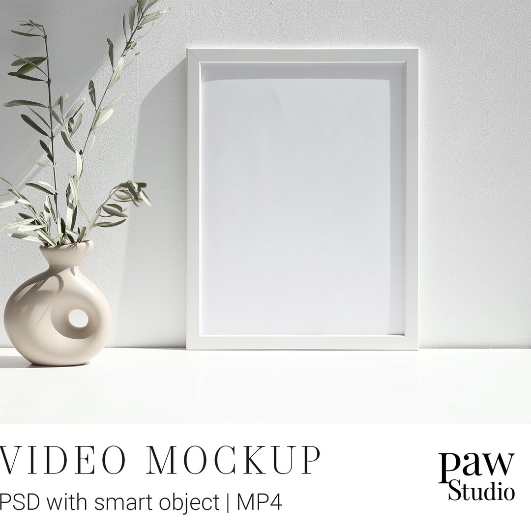 Video Mockup, Animated Mockup, PSD Mockup, Video Frame Mockup, Video ...