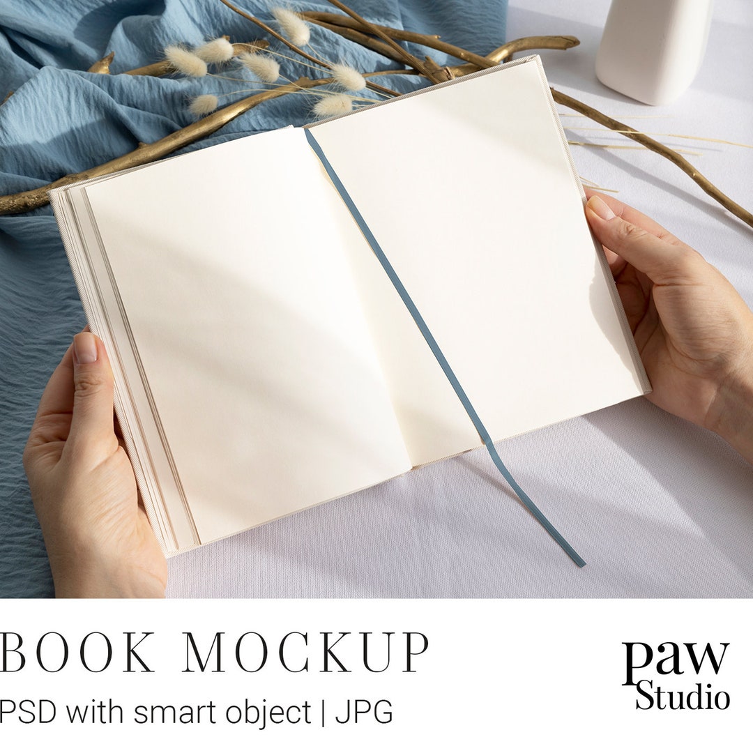 Notebook Mockup, Book Mockup, Journal Mockup, Book Cover Mockup, Diary ...