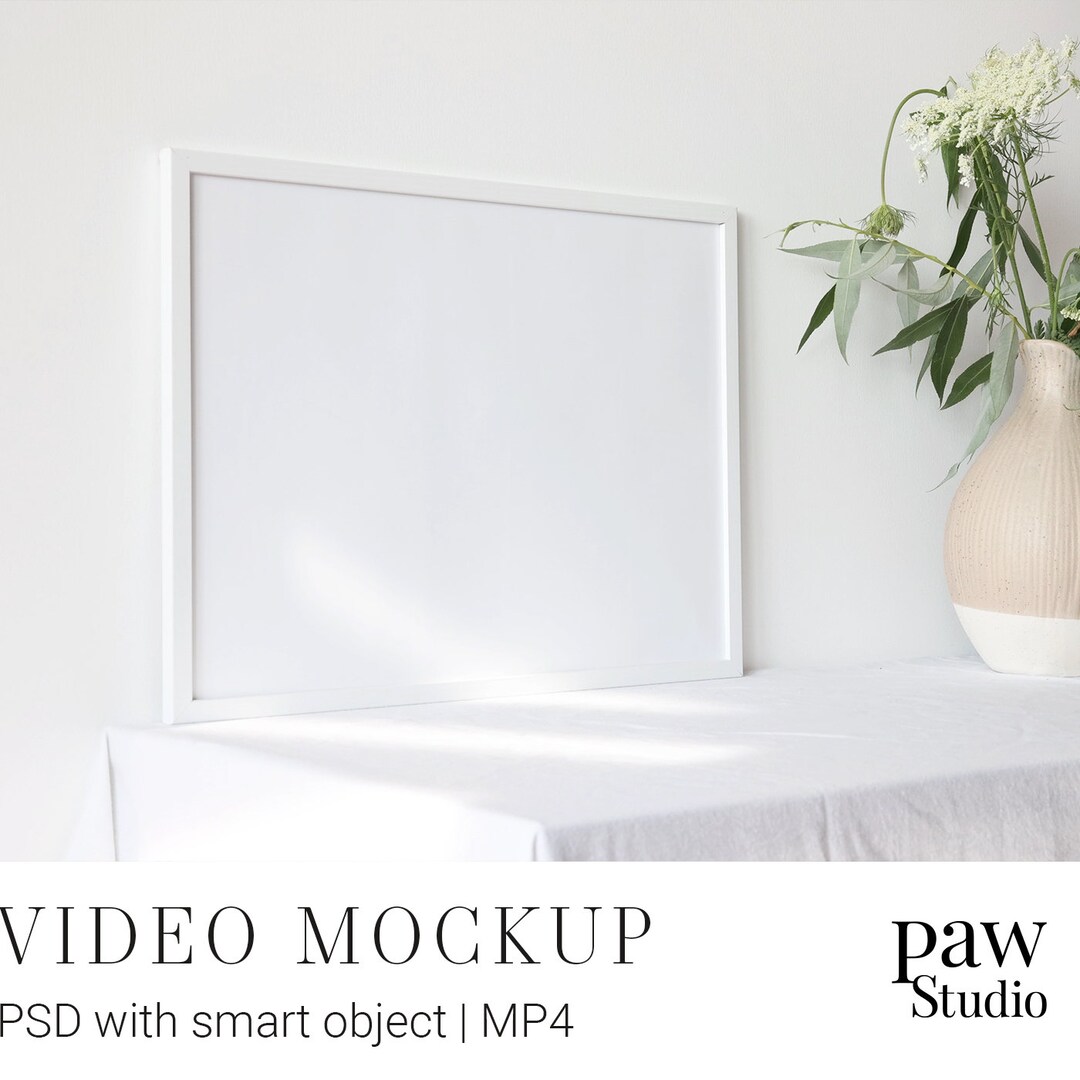 Photo Frame Video Mockup,presentation Mockup,video Mockup,frame Mockup ...