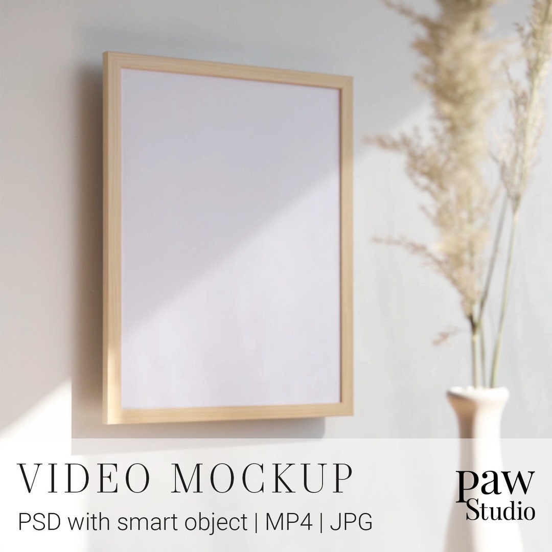 Social Media Video Mockup, Video Mockup, Photo Frame Mockup, Frame ...
