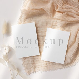 3.5x5 Card Mockupsmart Object Mockupmockuppsd - Etsy