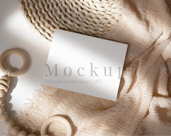 5x4 Card Mockup - Etsy