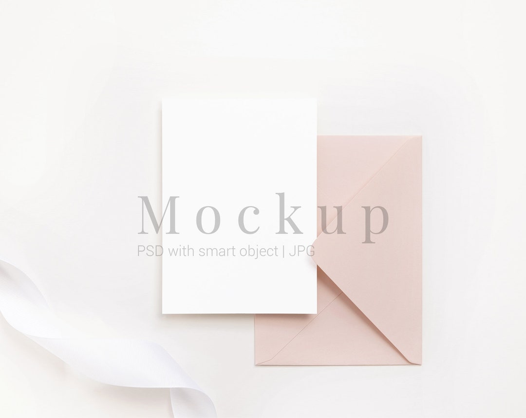 5x7 Card Mockupgreeting Card Mockuppsd Mockupinvitation - Etsy