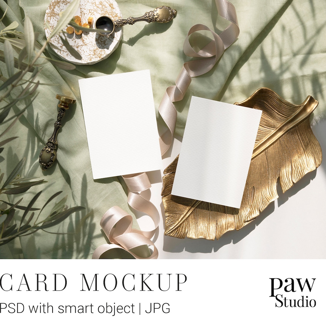 Card Mockup, 3.5x5 Card Mockup, RSVP Card Mockup, Details Card Mockup ...