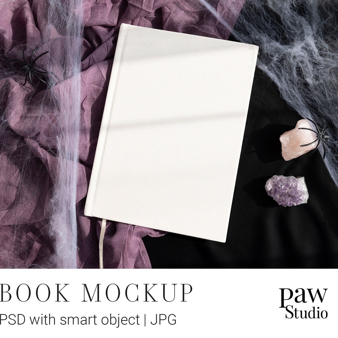 Halloween Notebook Mockup, Book Mockup, Journal Mockup, Book Cover ...