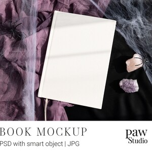 Halloween Notebook Mockup, Book Mockup, Journal Mockup, Book Cover ...