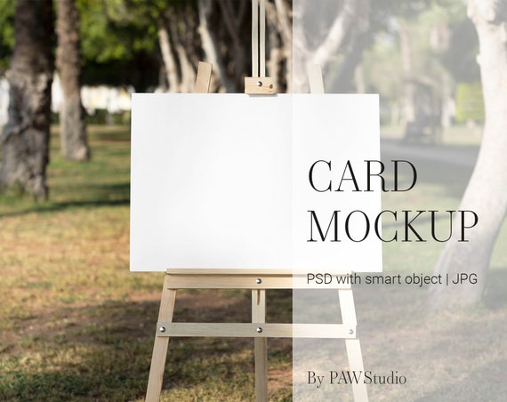 Welcome Sign Mockup White Card Mockup Wedding Sign Mockup - Etsy