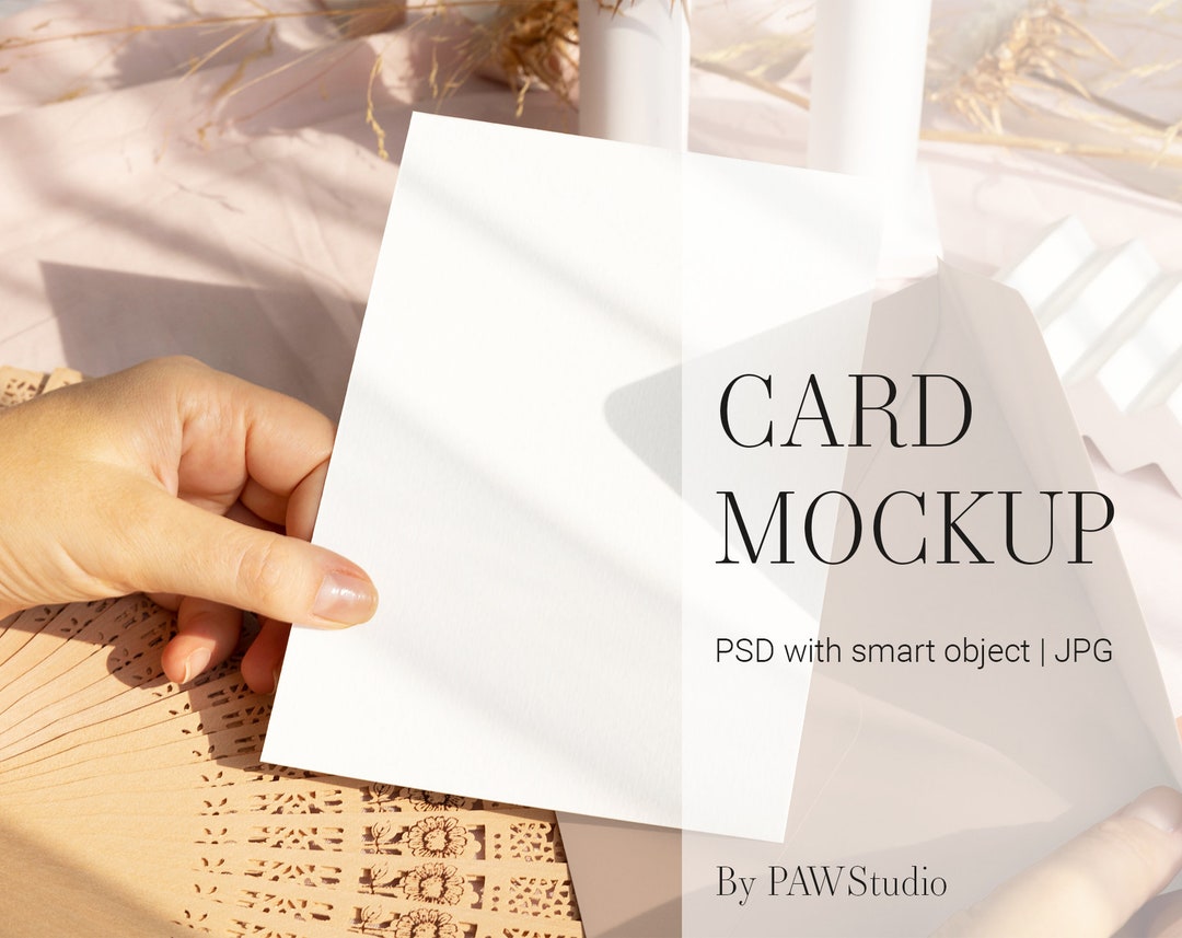 Card Mockup Styled Card Mockup Mockup White Card Mockup - Etsy