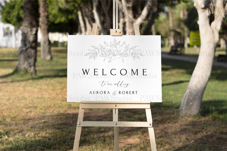 Welcome Sign Mockup White Card Mockup Wedding Sign Mockup - Etsy