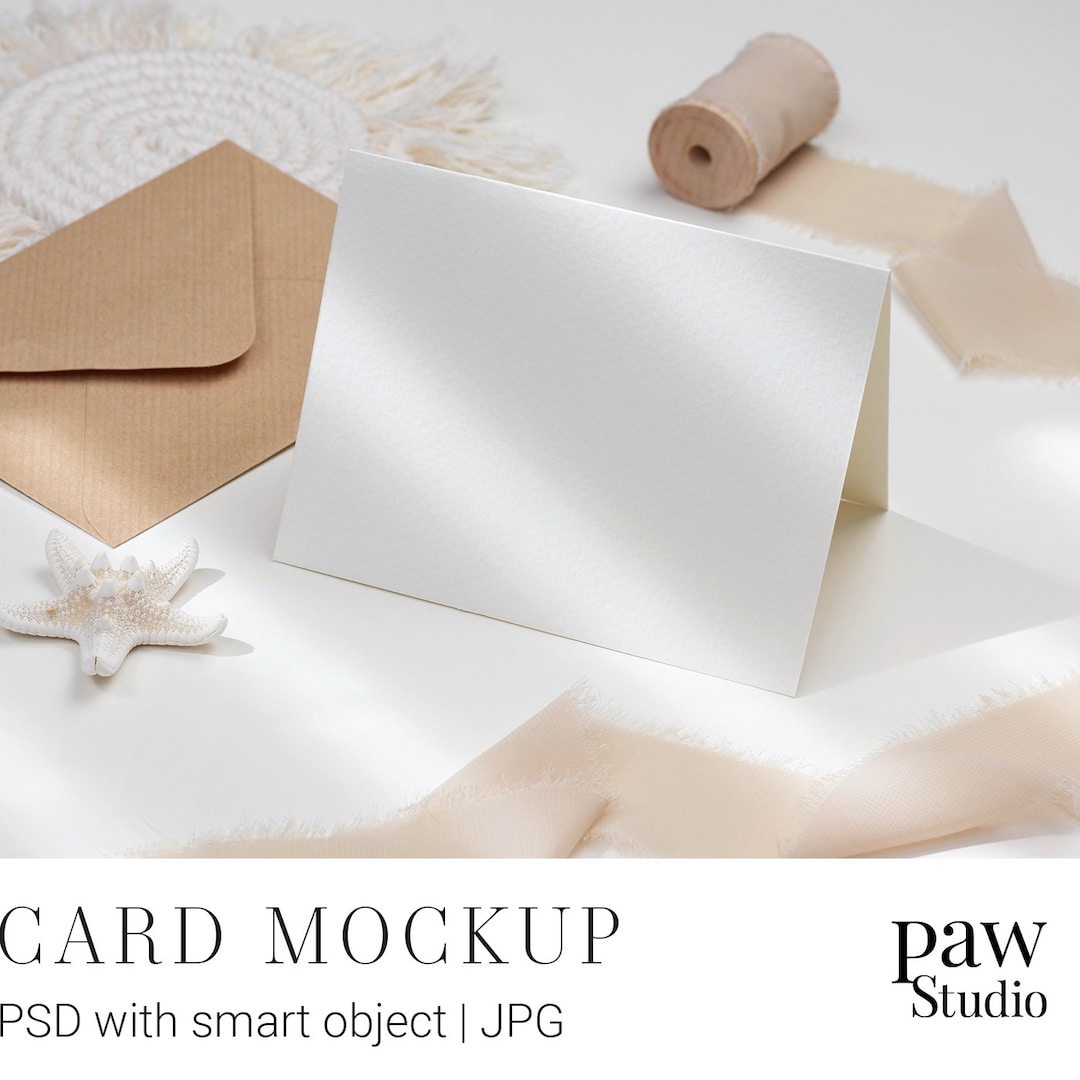Card Mockup,digital Mockup,psd Mockup,photoshop Mockup,5.5x4.25 Card ...