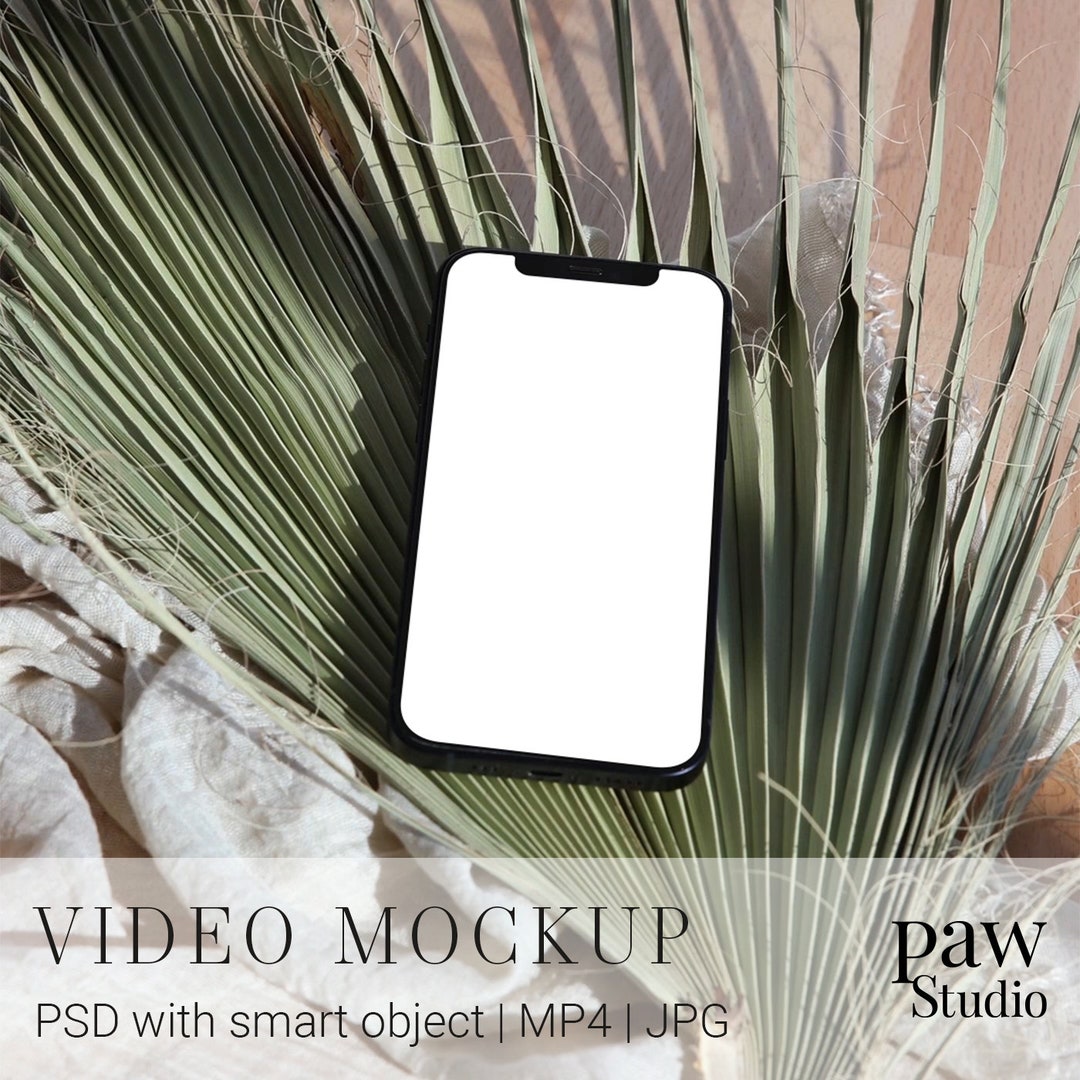 Social Media Video Mockup, Video Mockup, Video iPhone Mockup, Video ...