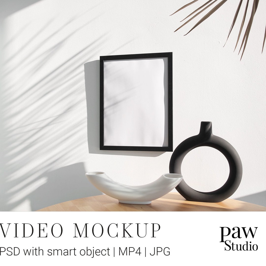 Video PSD Mockup, Photo Frame Mockup, Video Mockup, Video Frame Mockup ...