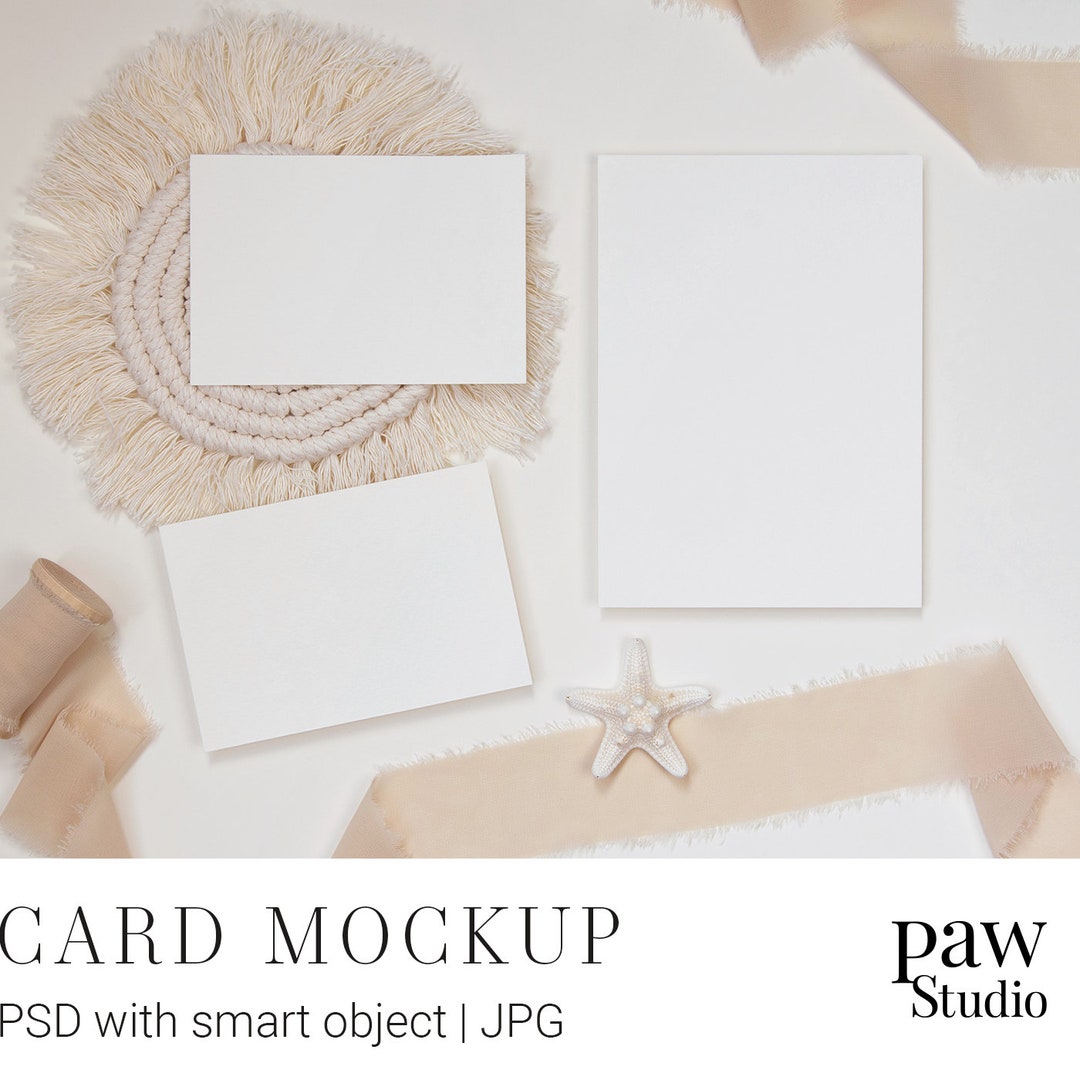 Card Mockup,5x7 Card Mockup,5x3.5 Card Mockup,greeting Card Mockup ...