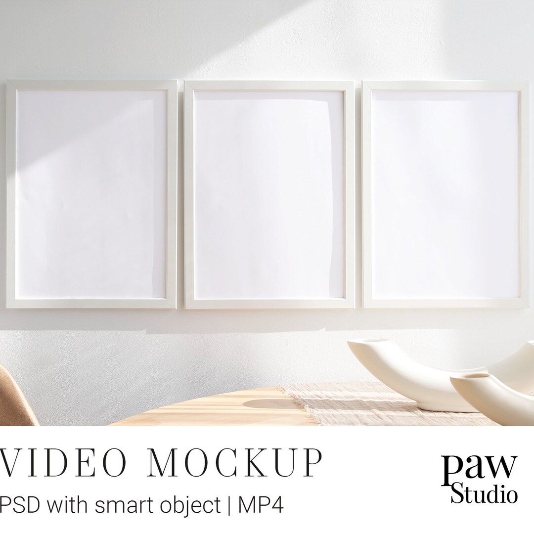 Video Frame Mockup. Animated Mockup. MP4 Mockup. Video Template. Photo ...