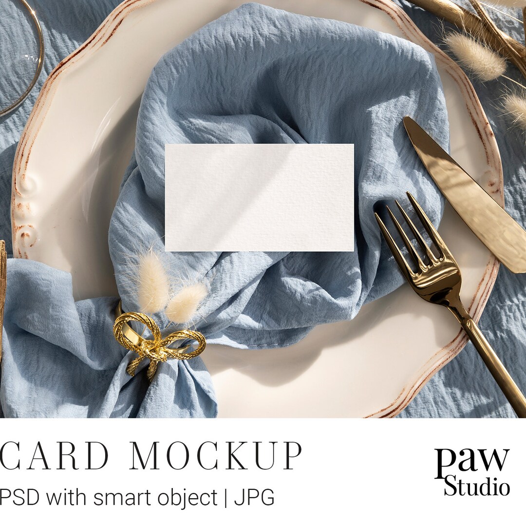 Card Mockup, Name Card Mockup, Place Card Mockup, Business Card Mockup ...