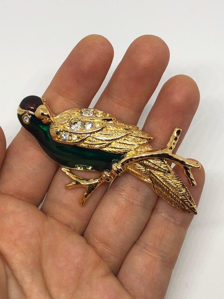 Vintage Enamel Avon Brooches With Lots of Rhinestones (all Intact ...