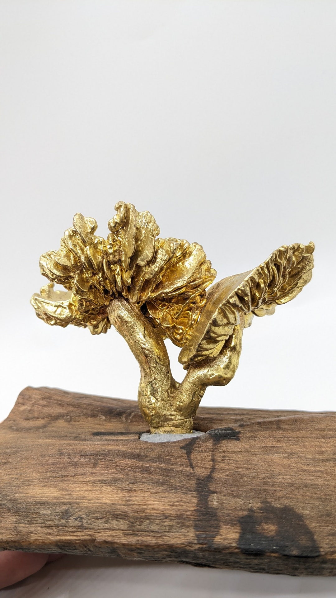 Bronze Chip Cherry Mushroom Metal Casted Sculpture - Etsy
