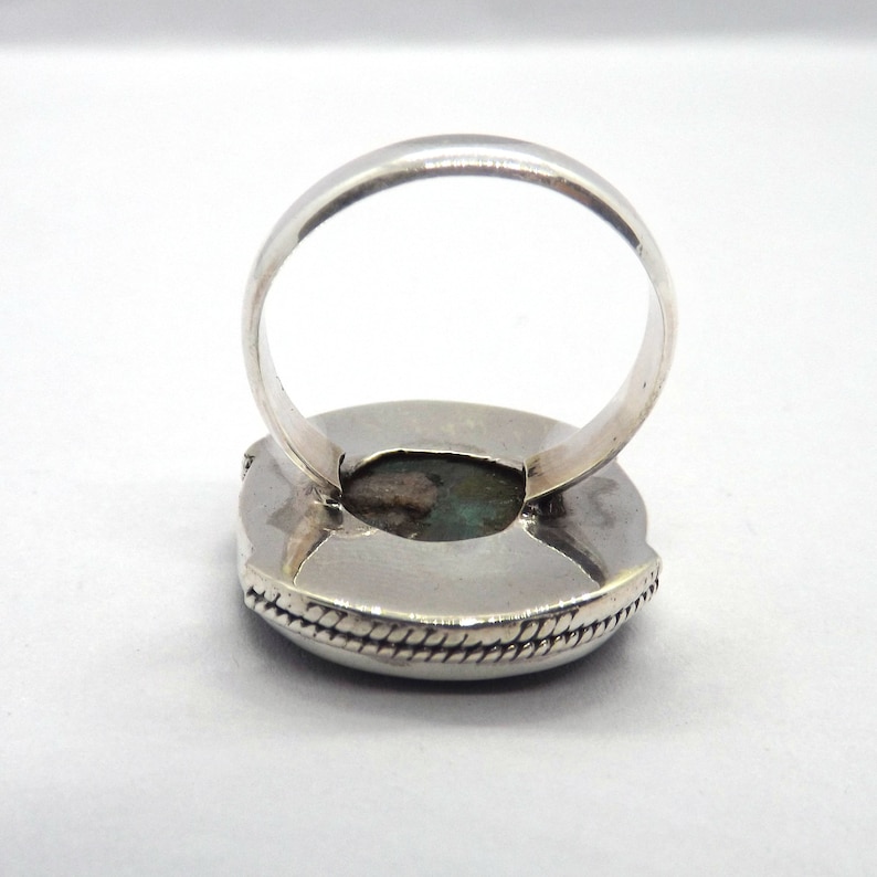 Natural Malachite Cab Ring Malachite Sterling Silver Jewelry - Etsy