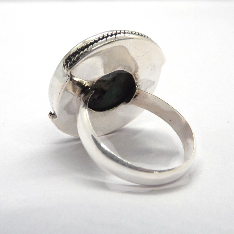 Natural Malachite Cab Ring Malachite Sterling Silver Jewelry - Etsy