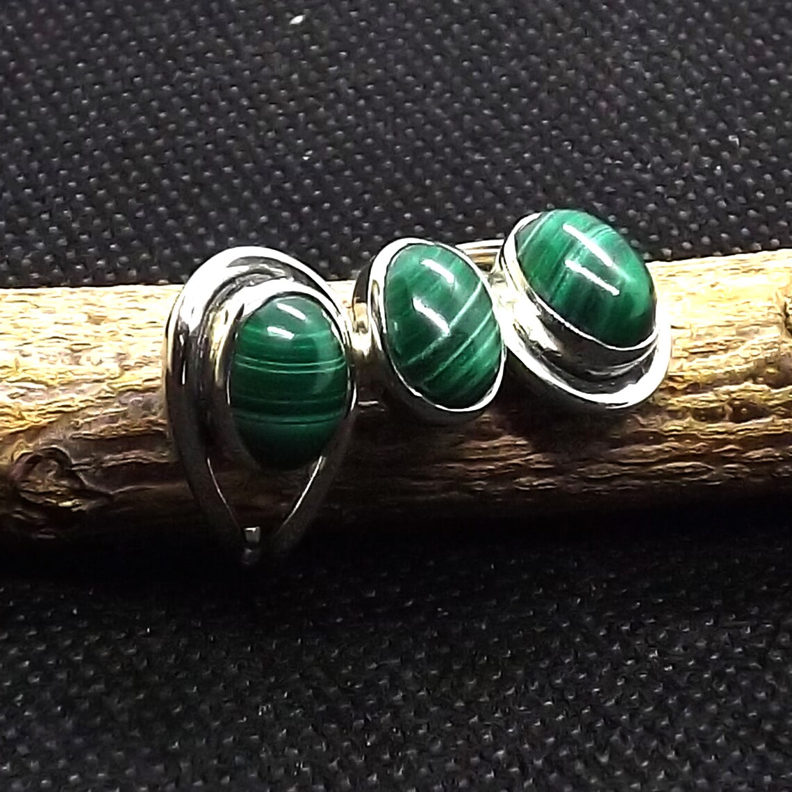 Unique Malachite Ring Lovely Malakite Ring Malachite | Etsy