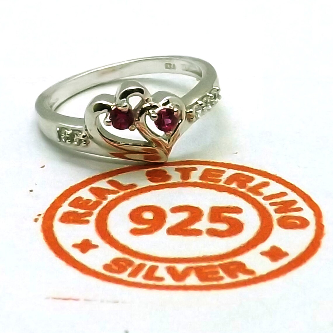 Solid 925 Sterling Silver Rubycz Ring NATURAL Ruby Jewelry - Etsy