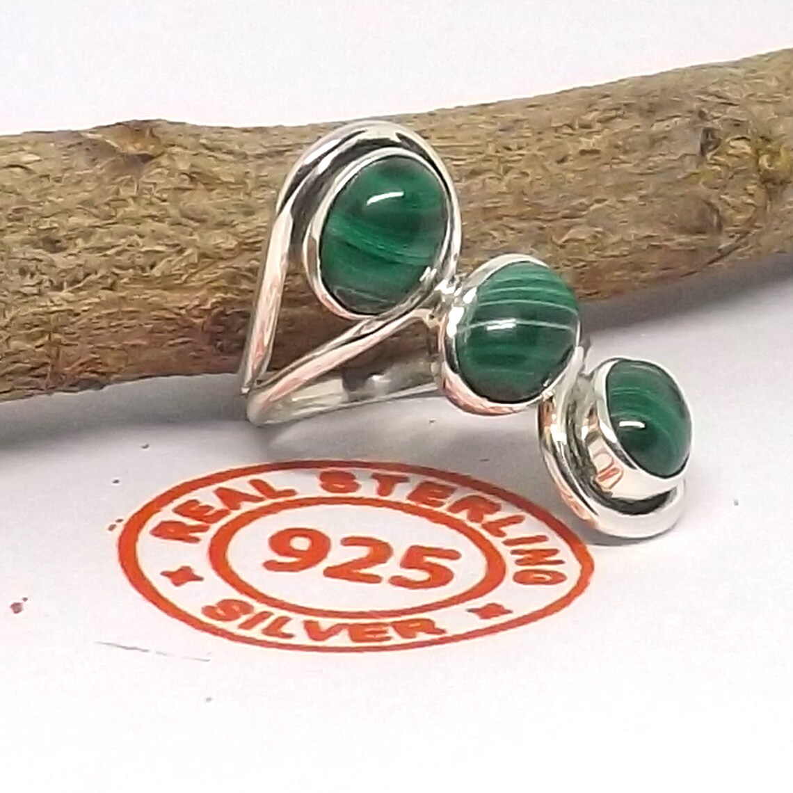 Unique Malachite Ring Lovely Malakite Ring Malachite | Etsy