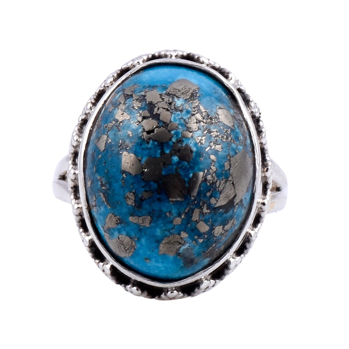 Blue Copper Turquoise 925 Sterling Silver Ring Valentine - Etsy