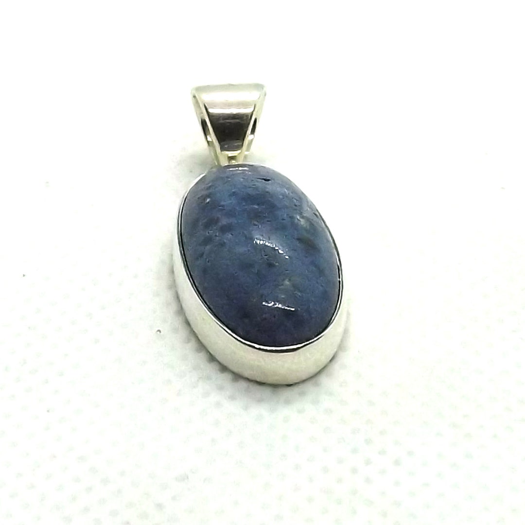 Top Quality Dumorite Gemstone Pendant * 925 Sterling Silver Pendant ...