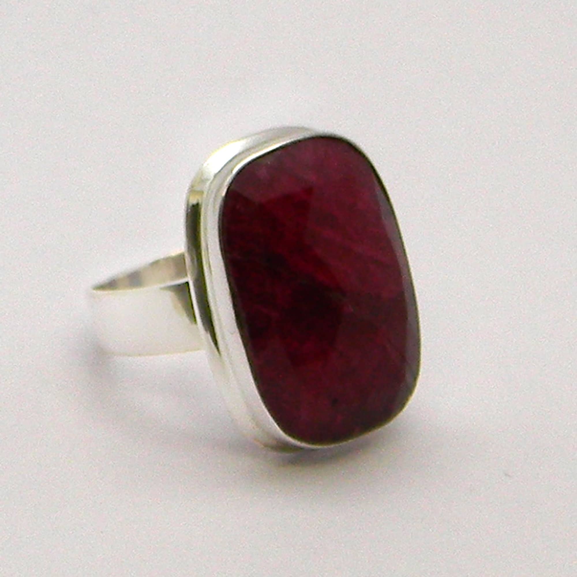Red Beryl Sterling Silver Ring Red Beryl Jewelry Solid - Etsy