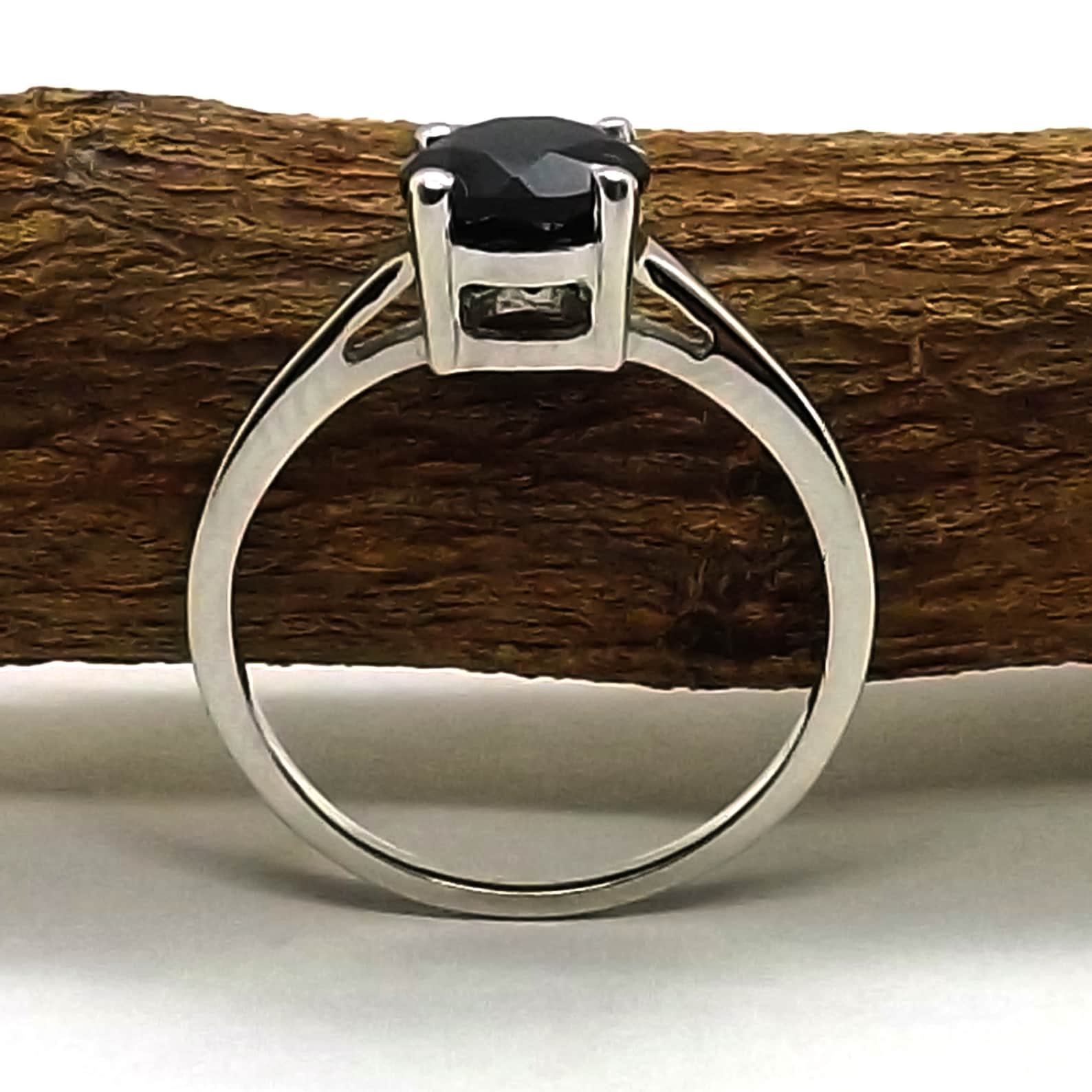 Anillo de ónix negro natural Joyería de plata de ley de ónix - Etsy España